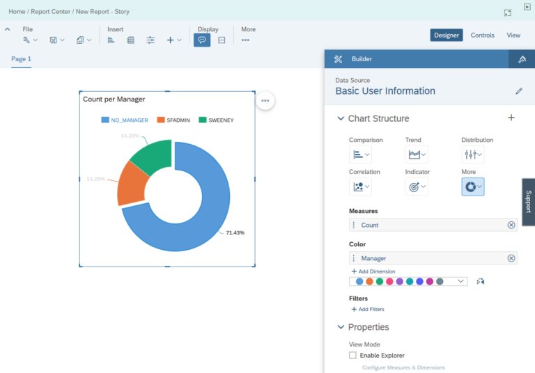 Story Report anlegen in SuccessFactors - People Analytics